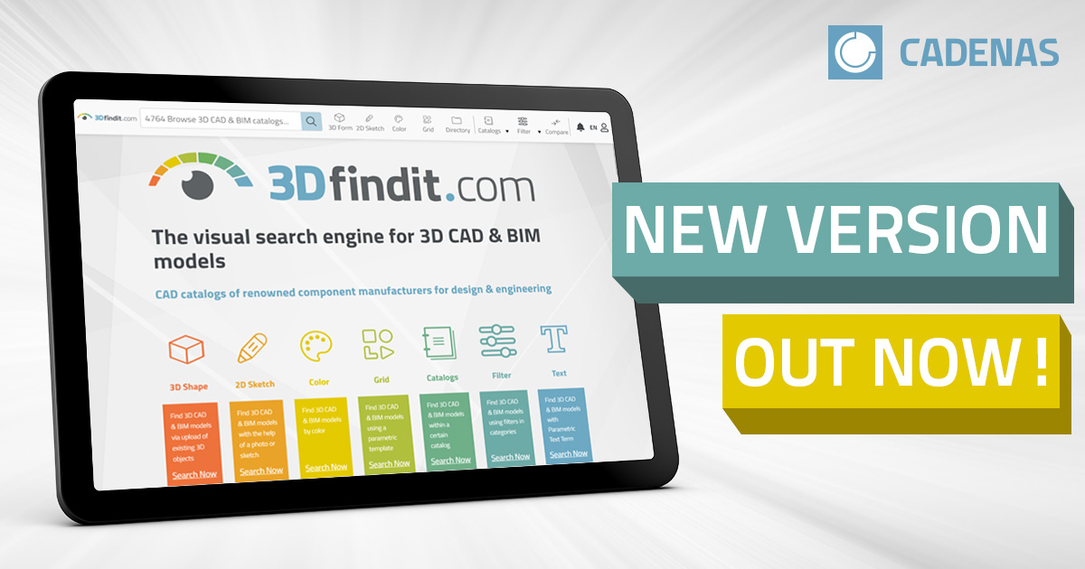 New version of the visual search engine 3Dfindit impresses with many innovative features & new ...