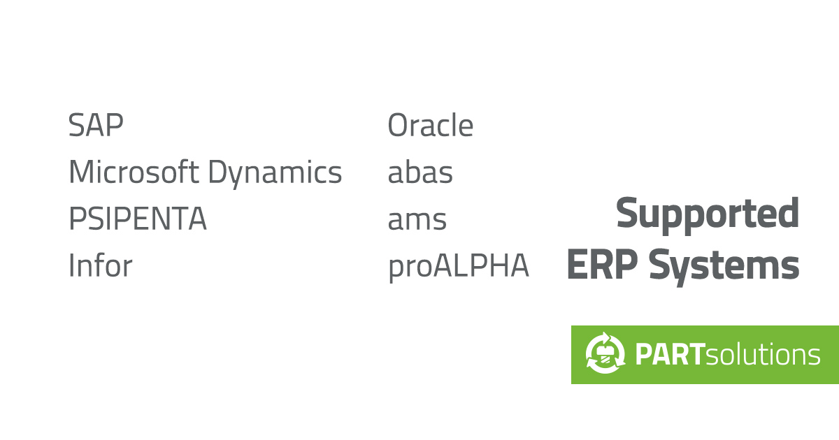 Supported ERP systems